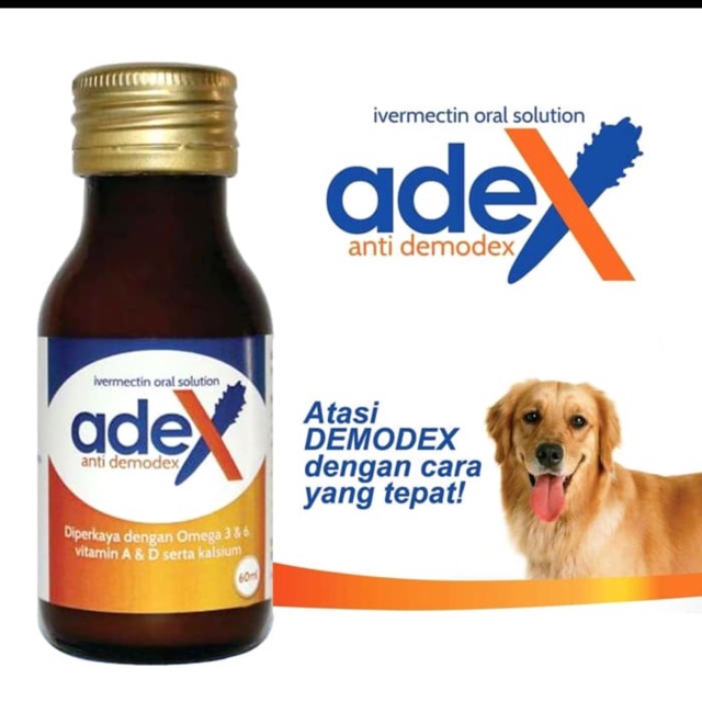 Jual Obat adex 60ml untuk anjing scabies atau demodex | Shopee Indonesia