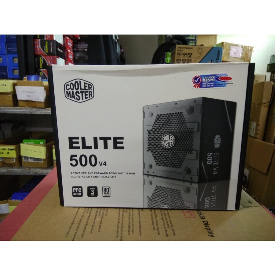 Jual POWER SUPPLY COOLER MASTER 500W WHITE ELITE V4 | Shopee Indonesia