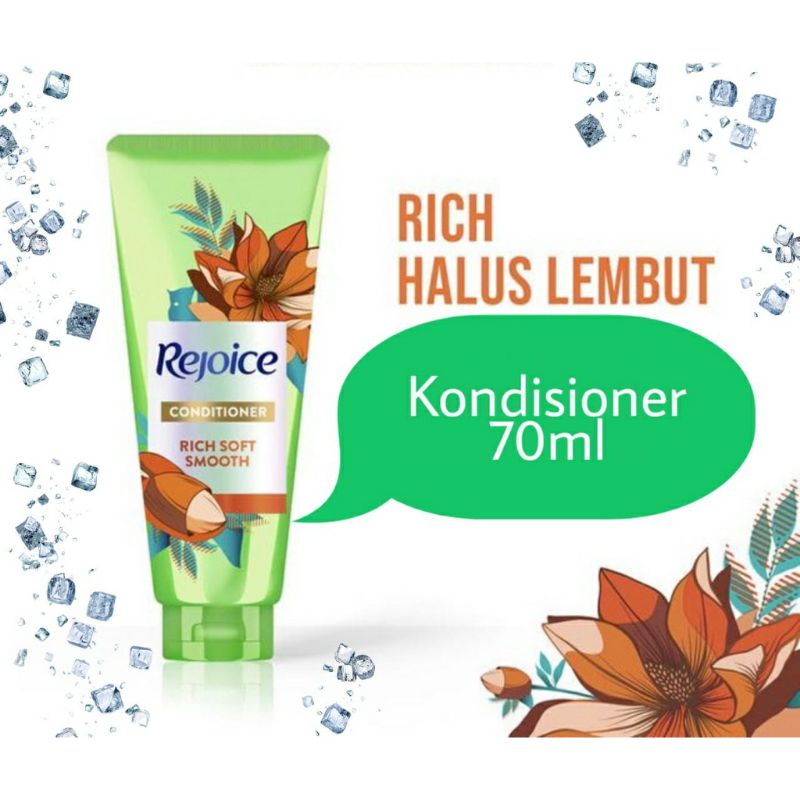 Jual Rejoice Conditioner Rich Soft Smooth 70ml | Shopee Indonesia
