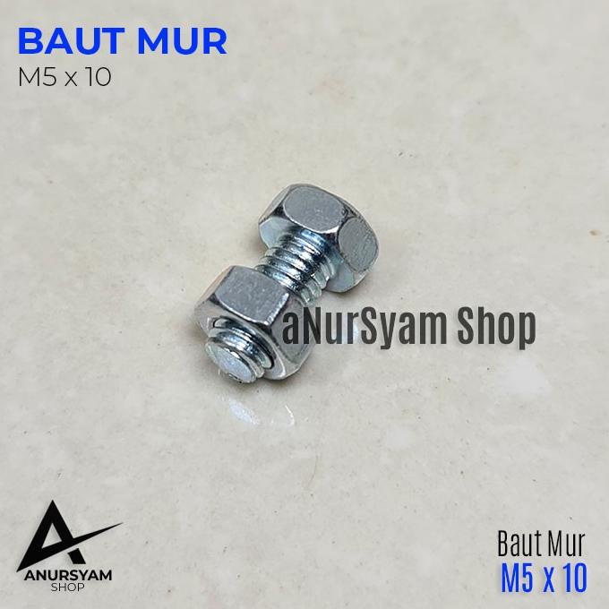 Jual Baut Mur M5 Putih / Mur Baut M5 / Baut Hexagon M5 anursy44 Segera ...