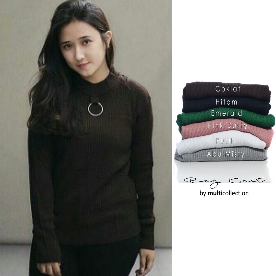Jual RING KNIT SWEATER / Baju Rajut Wanita / Sweater Rajut / Atasan ...