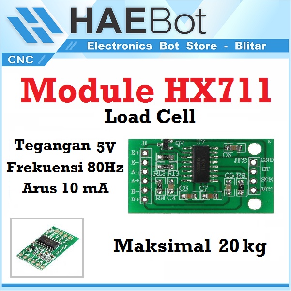 Jual [HAEBOT] Module HX711 Load Cell Amplifier Timbangan Loadcell ...