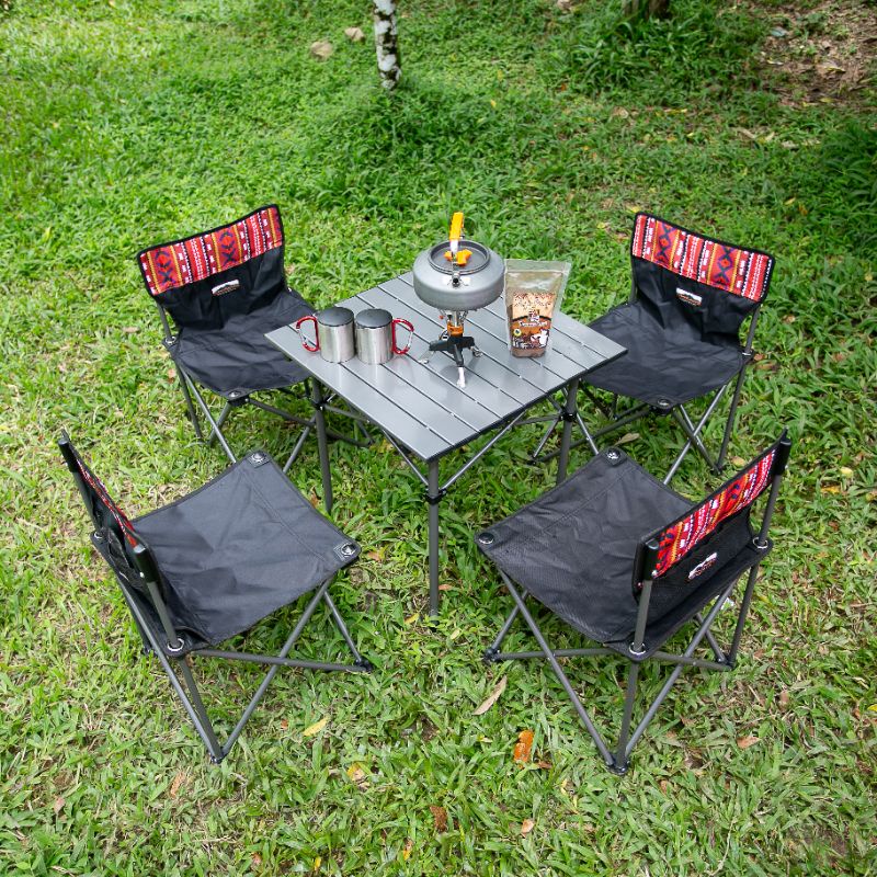 Jual SET MEJA LIPAT DAN KURSI LIPAT CAMPING 5 IN 1 DHAULAGIRI / Folding ...