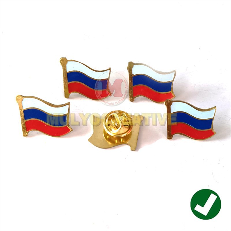 Jual Pin Flag Negara Rusia Pin Bendera Negara Rusia Flag Pin Murah ...