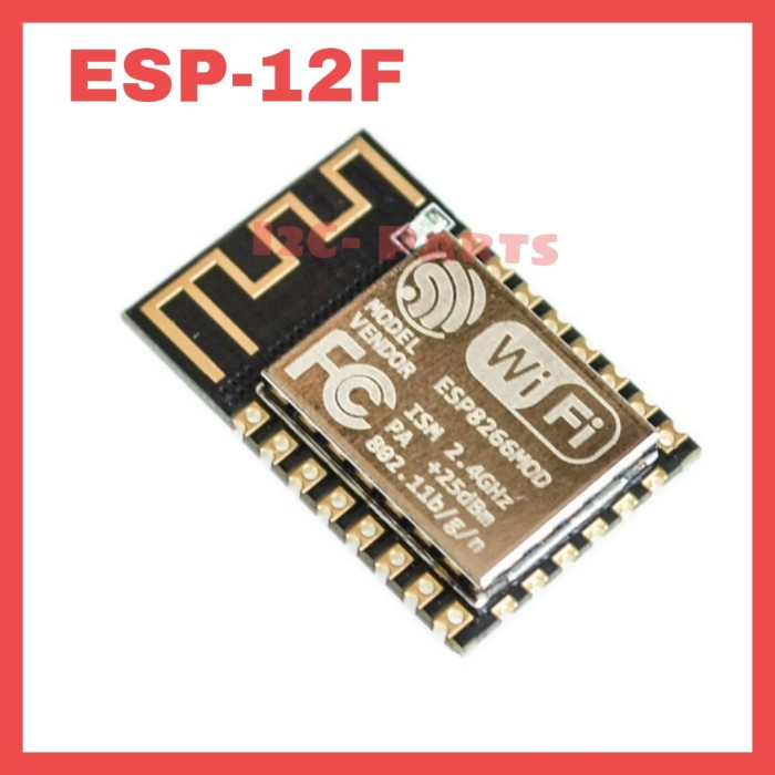 Jual ESP-12F New ESP8266 Wifi Serial Module ESP-12 F ( Replace ESP-12 ) IOT | Shopee Indonesia