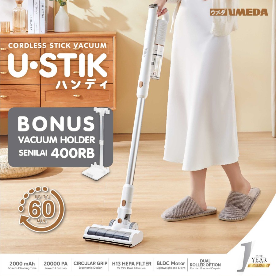 Jual Umeda U-Stik Ustick U-Stick Cordless Stick Vacuum Cleaner Garansi ...