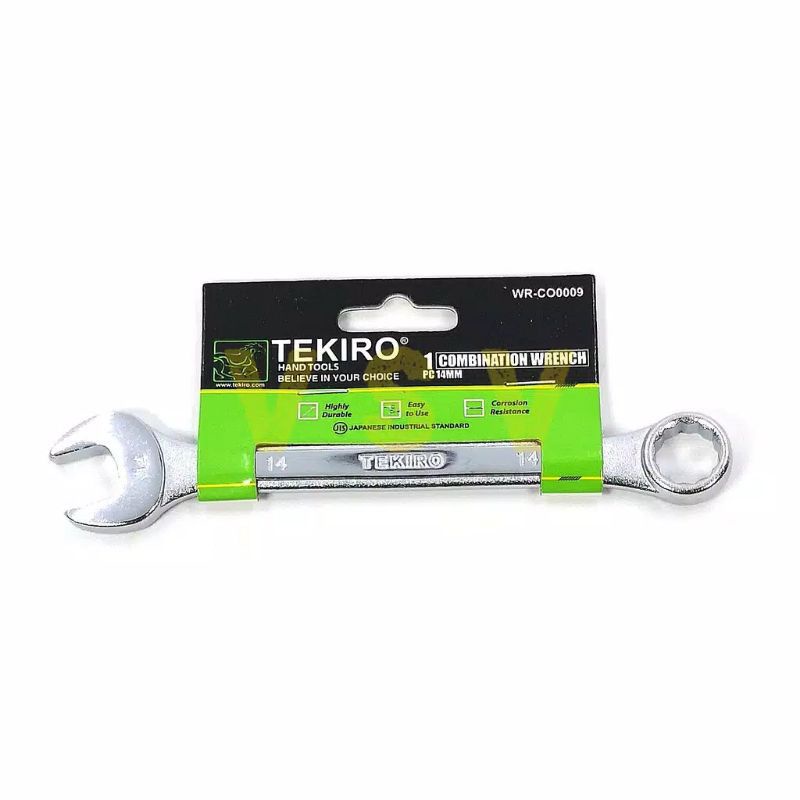 Jual KUNCI RING PAS UKURAN 8MM, 10MM, 12MM, 14 & 17 MM / COMBINATION WRENCH 8 - 17 MM TEKIRO DAN ...