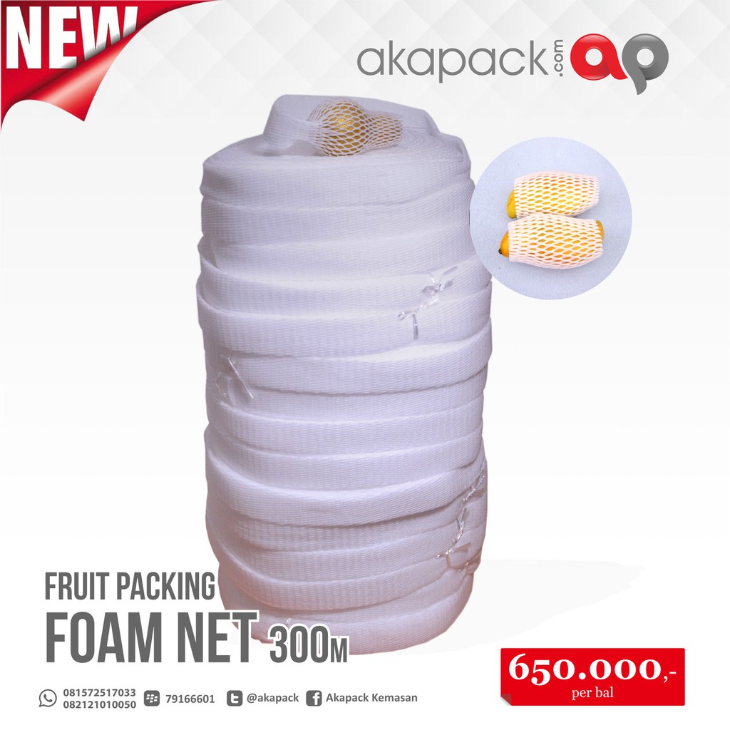 Jual FOAM NET KECIL | JARING BUAH/BUSA BUAH/POLYNET/PENGEMAS APEL ...