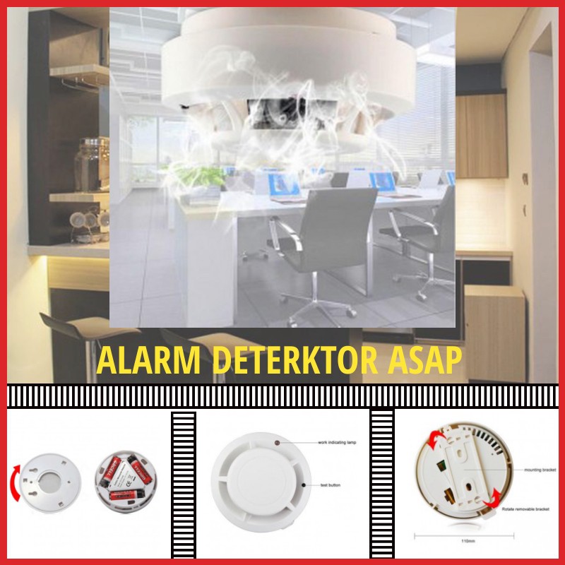 Jual Alat Pendeteksi Asap Rokok Alarm Detektor Asap Smoke Alarm ...