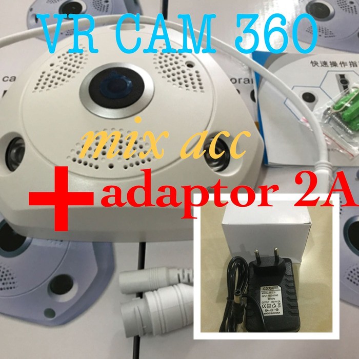 Jual IP CAMERA 3D VR 360 With ADAPTOR FISHEYE CAM FULL HD VRCAM ...