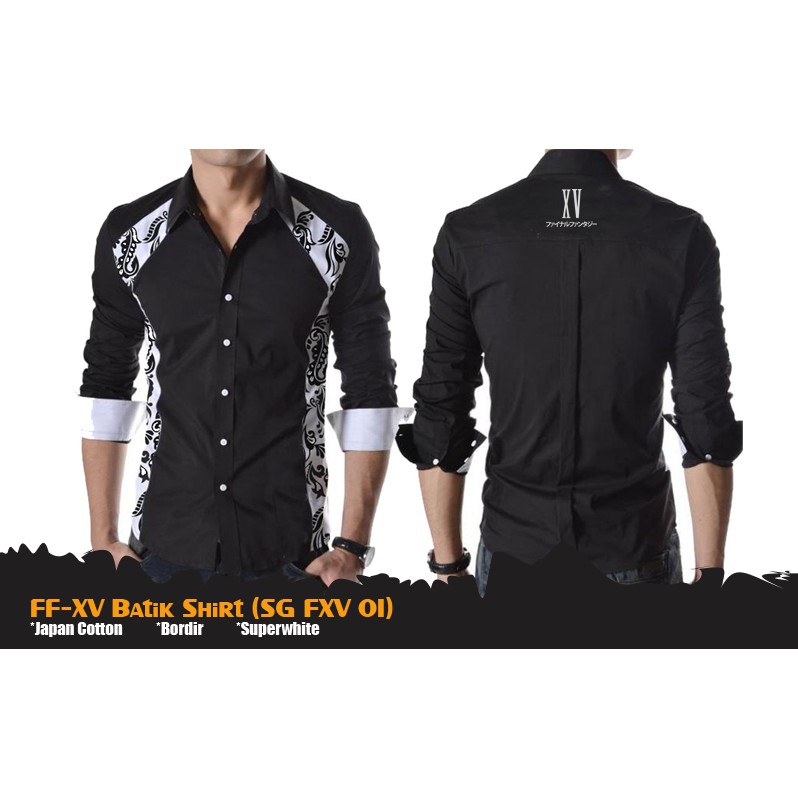 Jual Kemeja Game Final Fantasy SG FXV 01 Kemeja Batik Game | Shopee ...