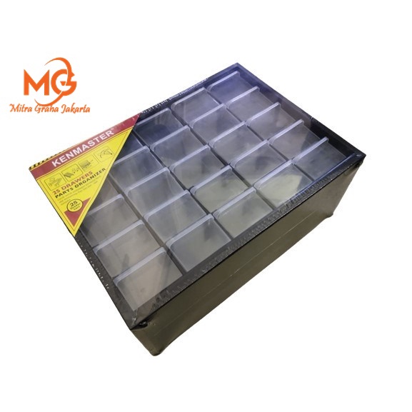 Jual KENMASTER Rak Baut Skrup 25 Susun Slot Laci Drawers Parts ...