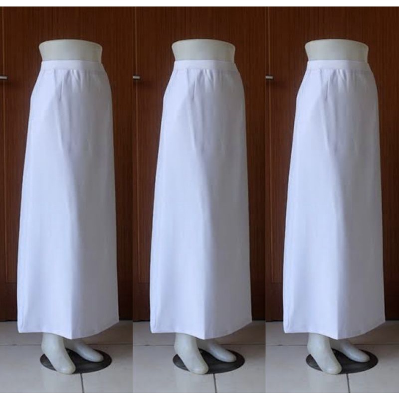 Jual ROK KERJA PUTIH MODEL A LINE/ROK KERJA SPAN PUTIH /MAXY SKIRT ...