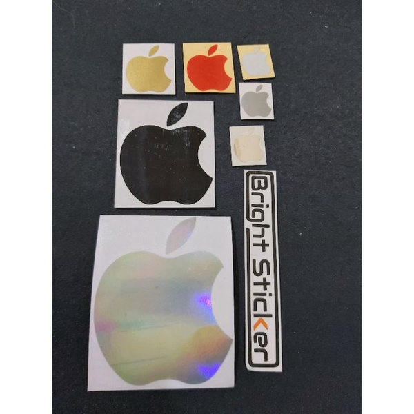 Jual STICKER LOGO APLE IPHONE STICKER HP LAPTOP MOTOR MOBIL CUTTING ...