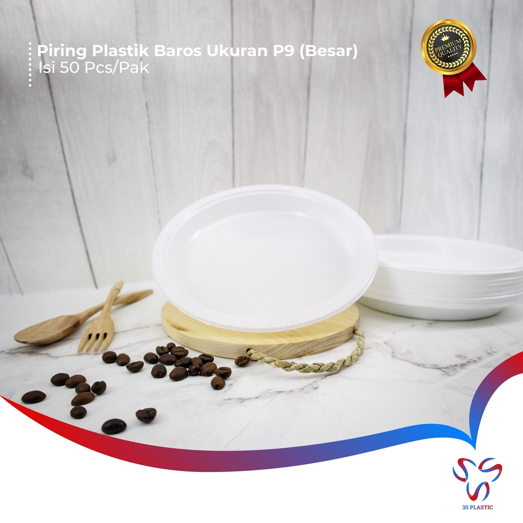 Jual PIRING PLASTIK UKURAN P9 BESAR / PIRING PESTA ULANG TAHUN ...