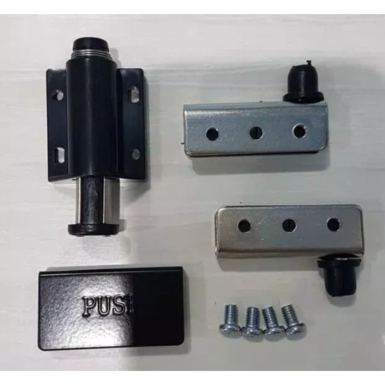 Jual SET Engsel Kaca Jepit + Magnet + Push Single Engsel Pivot Kaca ...