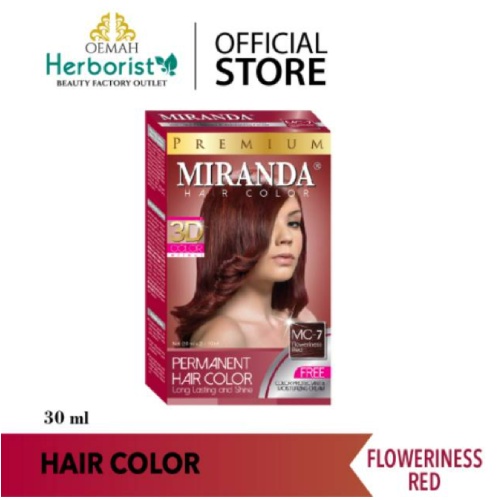 Jual Miranda Hair Color MC7 Floweriness Red 2x30ml | Shopee Indonesia