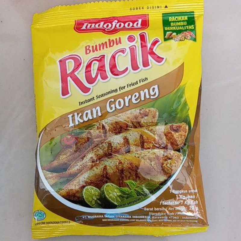 Jual Indofood Bumbu Racik Ikan Goreng 20g | Shopee Indonesia