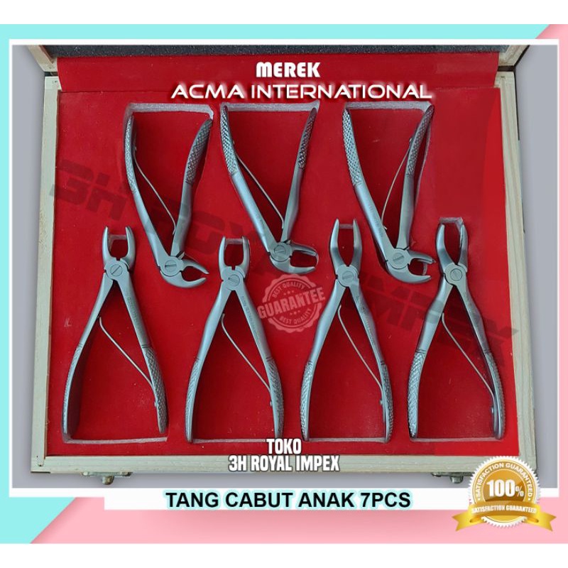 Jual TANG CABUT GIGI ANAK / FORCEPS CHILD (ACMA INTERNATIONAL) 7 PCS ...