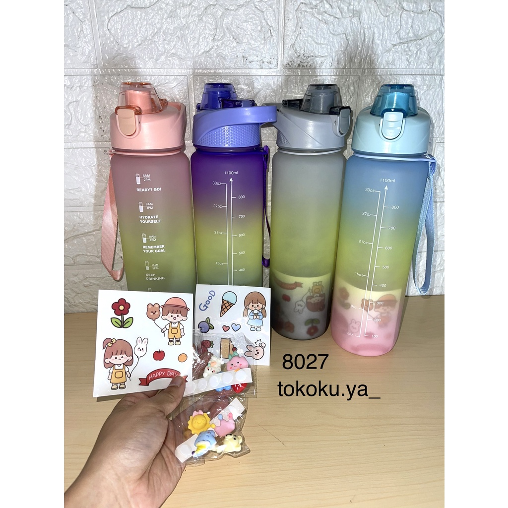 Jual Botol Minum Sticker Botol minum Anak Lucu Botol Stiker Korea Botol ...