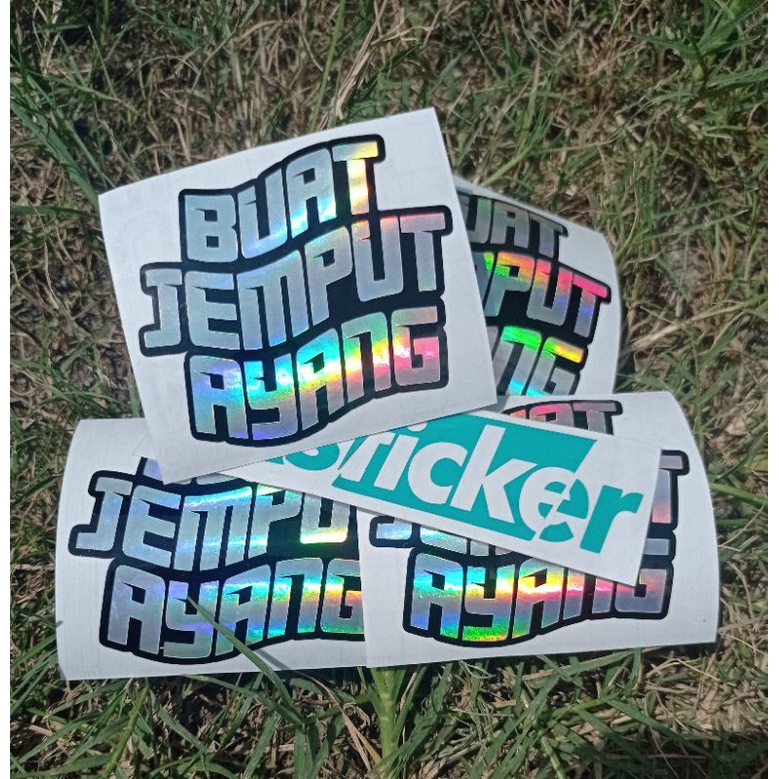 Jual STIKER BUAT JEMPUT AYANG STICKER CUTTING HOLOGRAM | Shopee Indonesia