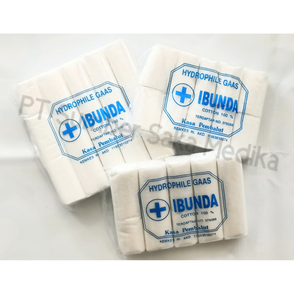 Jual Verban Perban Ibunda Steril 10Cm , 5Cm , 15Cm Kasa Hidrophile Gaas ...