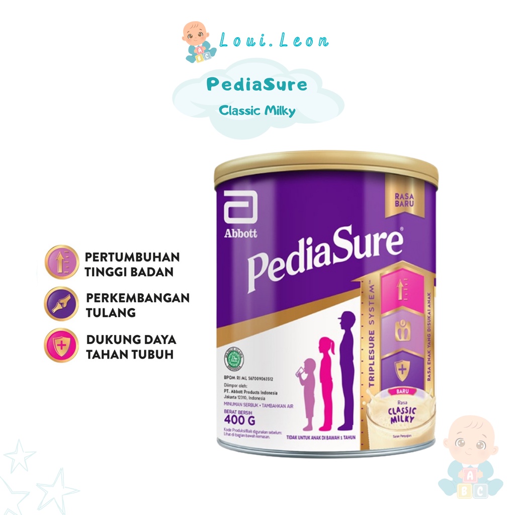 Jual Pediasure Classic Milky 400 g (1-10 tahun) Susu Formula Pertumbuhan Anak - Kids Formula ...