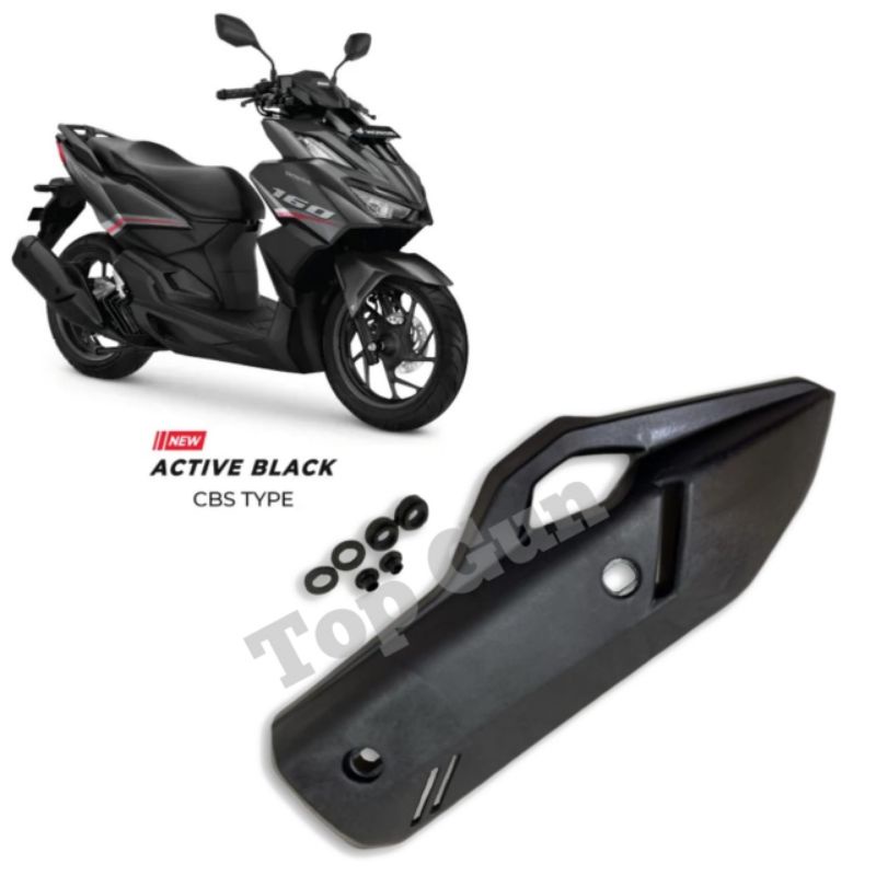 Jual Tutup Cover Tameng Knalpot Honda Vario 160 / PCX 160 Original Honda Model Standar | Shopee ...