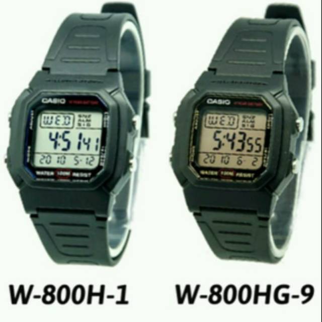 Jual Jam Tangan Pria Casio W-800H-1A/W-800HG-9A Original | Shopee Indonesia