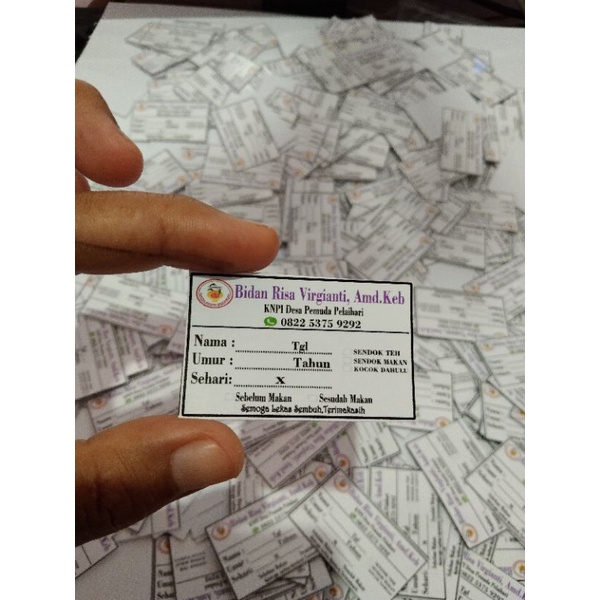 Jual Etiket obat stiker label obat | Shopee Indonesia