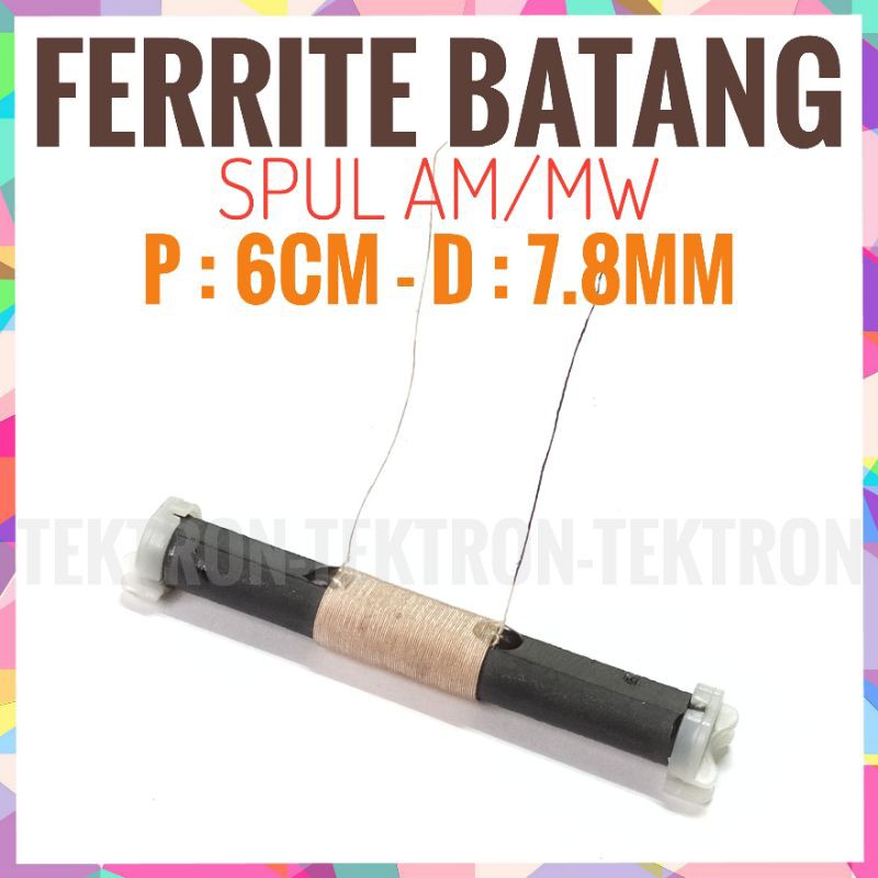 Jual Ferrite Batang Spul Radio AM MW Ferit Antena Antenna 6cm Ferite ...