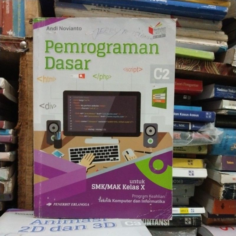 Jual buku pemrograman dasar kelas X/10/1 smk Erlangga revisi | Shopee Indonesia