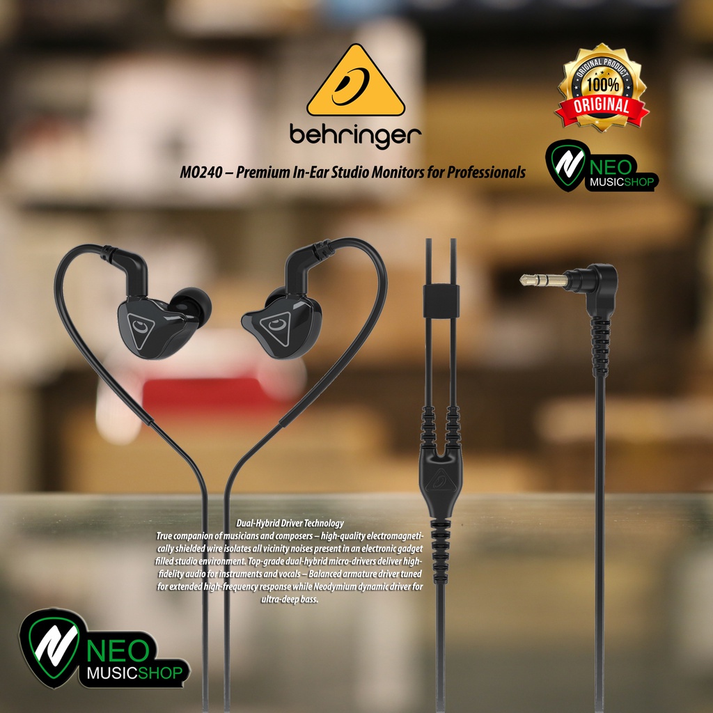 Jual Behringer MO240 Premium In-Ear Studio Monitors for Professionals ...