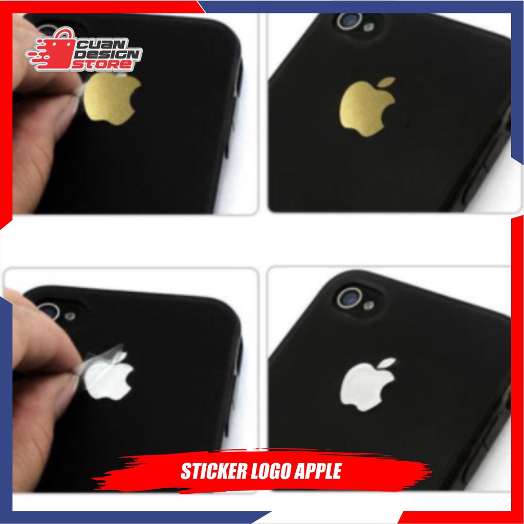 Jual STIKER CUTTING LOGO APLE STICKER UNTUK LAPTOP HP IPONE ANTI AIR ...