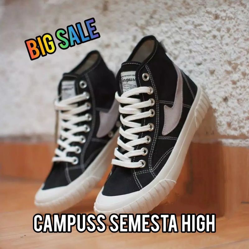 Jual Campus Semesta High Black White Original Sepatu Campuss Semesta ...