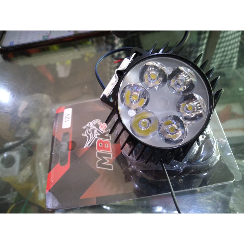 Jual Lampu LED motor Mata 6 / 12V / merek MBK / Motor / Trail / Cross | Shopee Indonesia