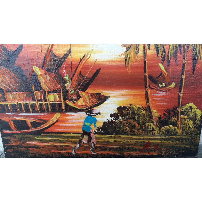 Jual lukisan nelayan | Shopee Indonesia