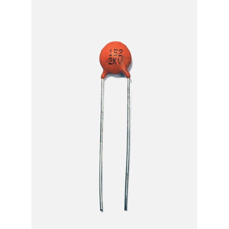 Jual Disc Ceramic Capacitor 152M 152 1500pF 2KV ±20% Z5U pitch=5mm RoHS ...