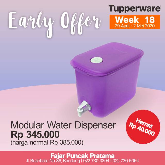 Jual Modular water dispenser tupperware 10liter | Shopee Indonesia