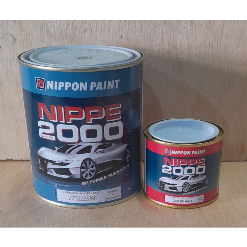 Jual Cat Dasar Nippe Epoxy Primer 1 Set Base + Hardener Nippe 2000 Cat dasar Epoxy Nippon Paint ...