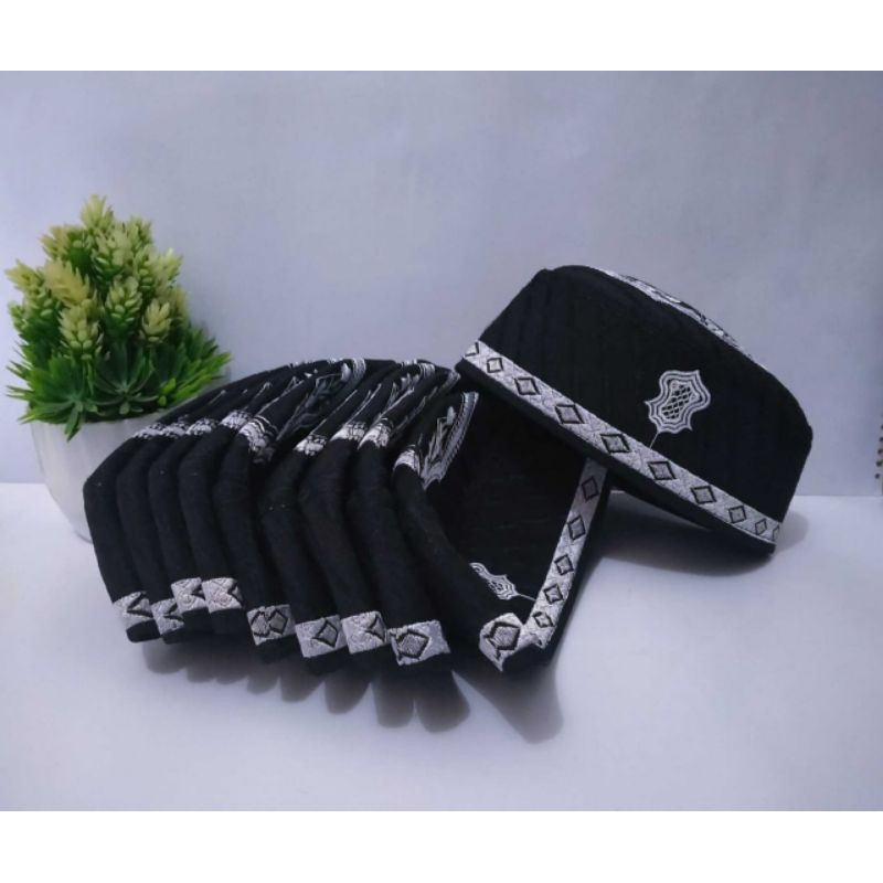 Jual Peci kopeah haji terumpah malaysia/peci haji motif terumpah ...