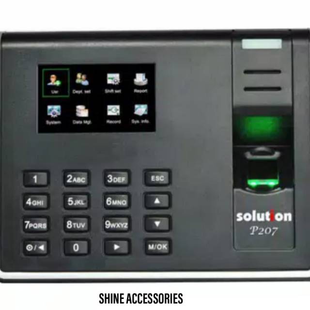 Jual mesin absen finger print solution P207 garansi resmi | Shopee ...