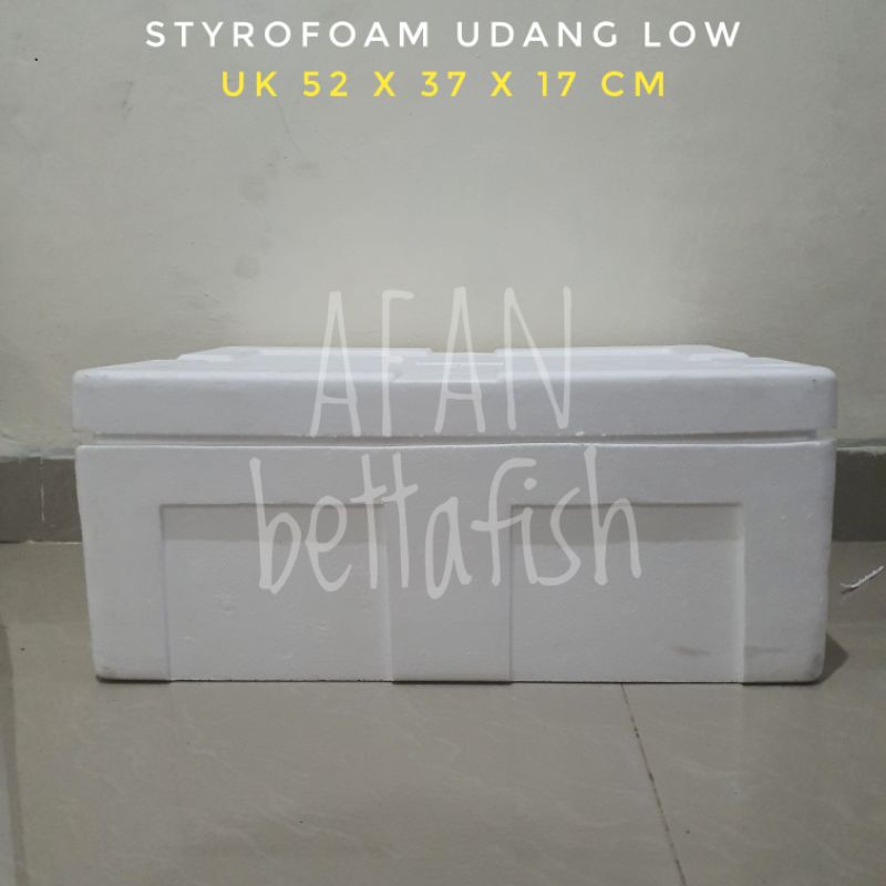 Jual Styrofoam Box Udang Medium / Fish / Ikan / Seafood LOW 52 x 37 x ...