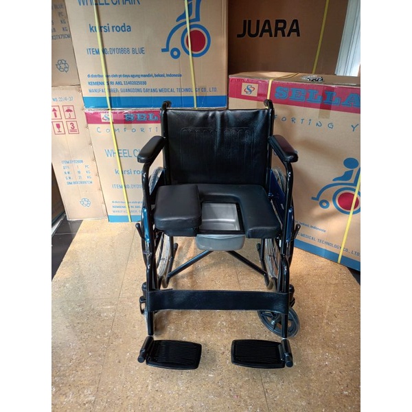 Jual kursi roda 2 in 1 kursi roda toilet bab.buang air | Shopee Indonesia