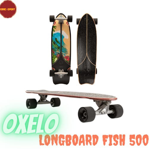 Jual Longboard Skateboard Anak Remaja Dewasa Unisex Oxelo Fish 500 ...