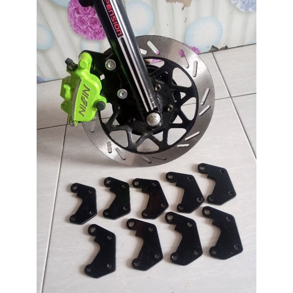 Jual braket cakram gl pro gl max pakai kaliper Supra Megapro Tiger disk ...
