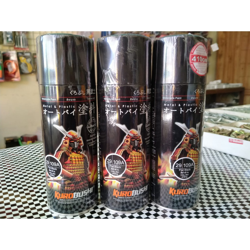 Jual Cat Samurai Paint Metallic Black 1139 Cat Spray Ukuran 400ml ...