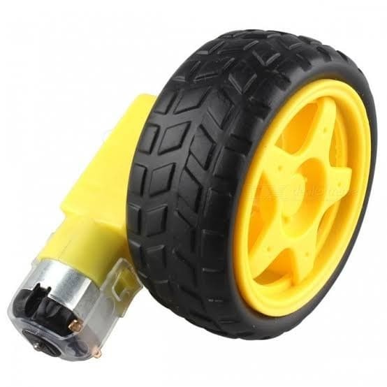 Jual Motor DC GearBox & Wheel Smart Car Robot Roda Dinamo Gearbox ...