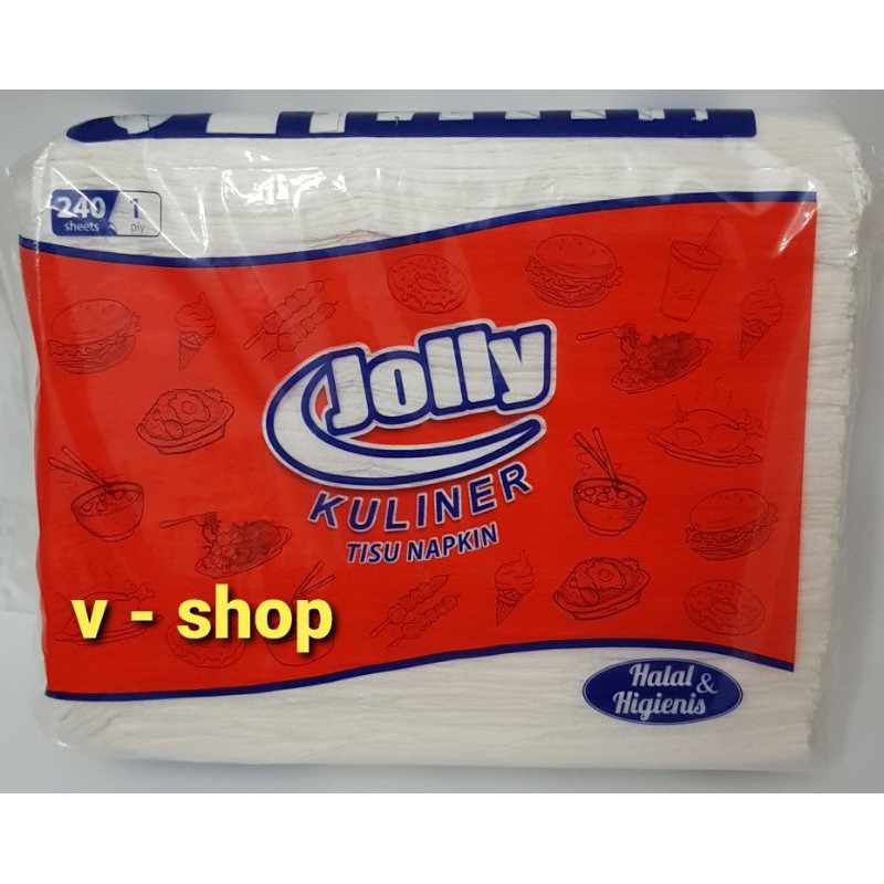 Jual Tissue JOLLY Napkin Kuliner 240 sheets | Shopee Indonesia
