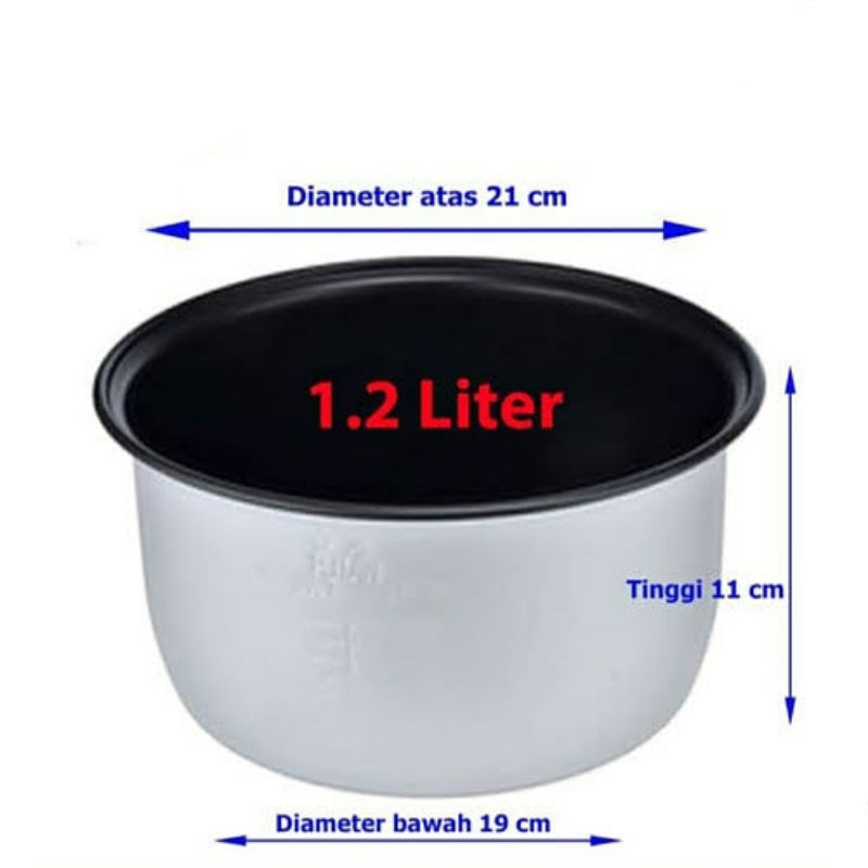 Jual panci teflon magic com 1,2 liter | Shopee Indonesia